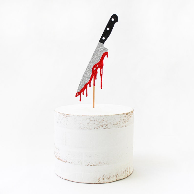 Horror Knife Cake Topper/horror Cake Topper/halloween Happy Birthday ...