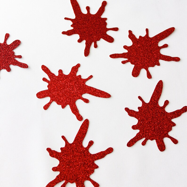 Blood Splatter Confetti/bloody Birthday Confetti/halloween | Etsy