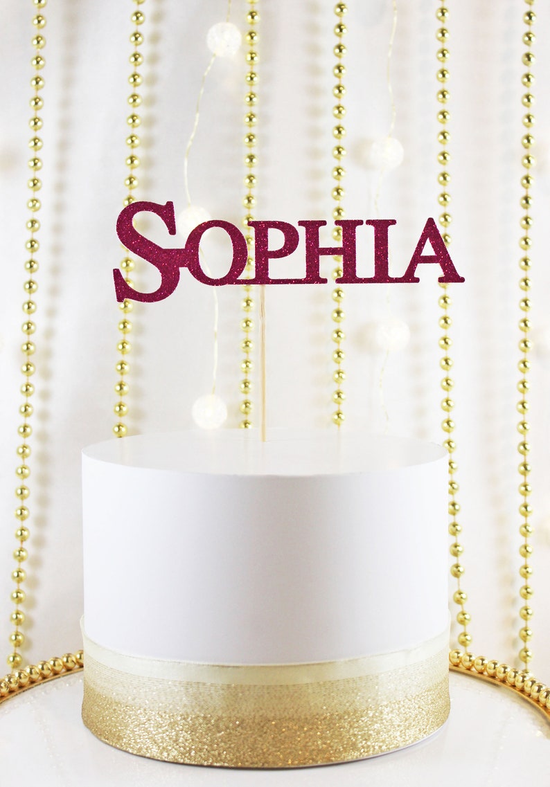 Customized NAME Cake Topper & Centerpiece - Etsy