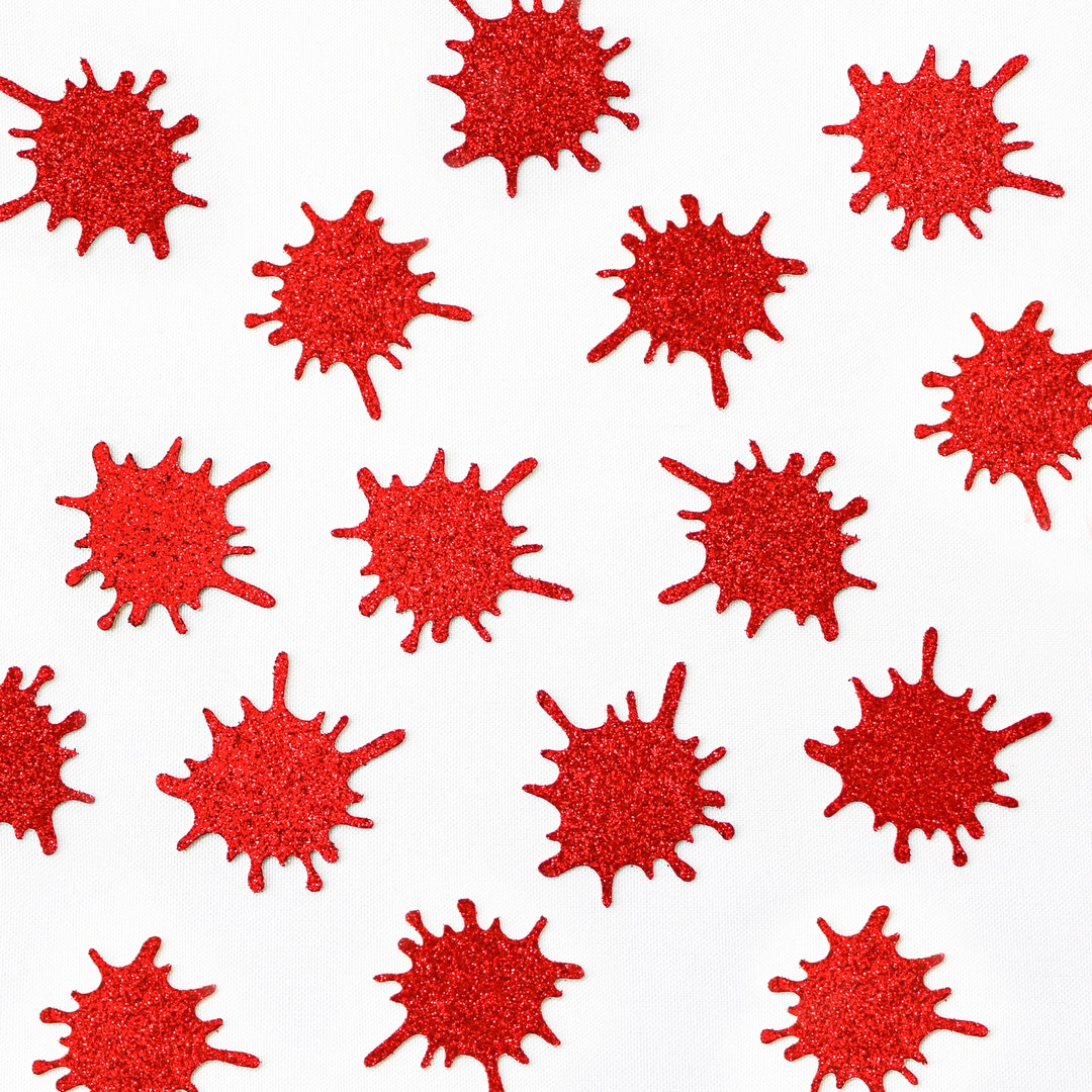 Blood Splatter Confetti/bloody Birthday Confetti/halloween Confetti ...