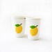 Lemon Cups/lemon Birthday Party Cups/lemon Bridal Shower/lemon Baby ...