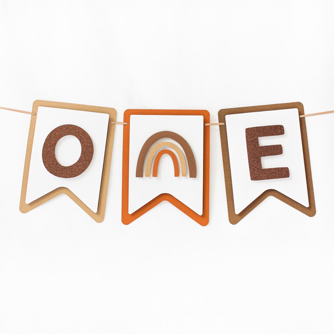 Boho Rainbow ONE Banner/boho ONE Banner/boho Rainbow Banner/boho 1st ...