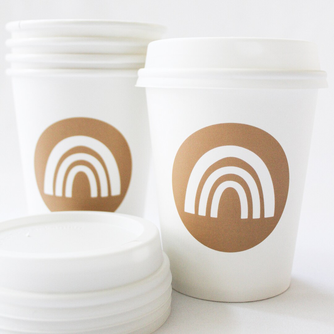 Boho Cups/boho Rainbow Cups/brown Boho Cups/brown Boho Birthday Party ...
