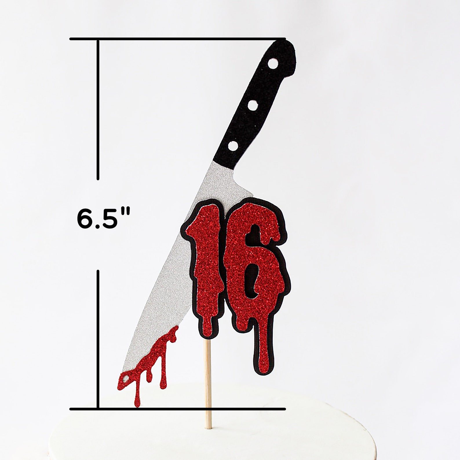 Horror Knife Cake Topper/horror Cake Topper/halloween Happy - Etsy