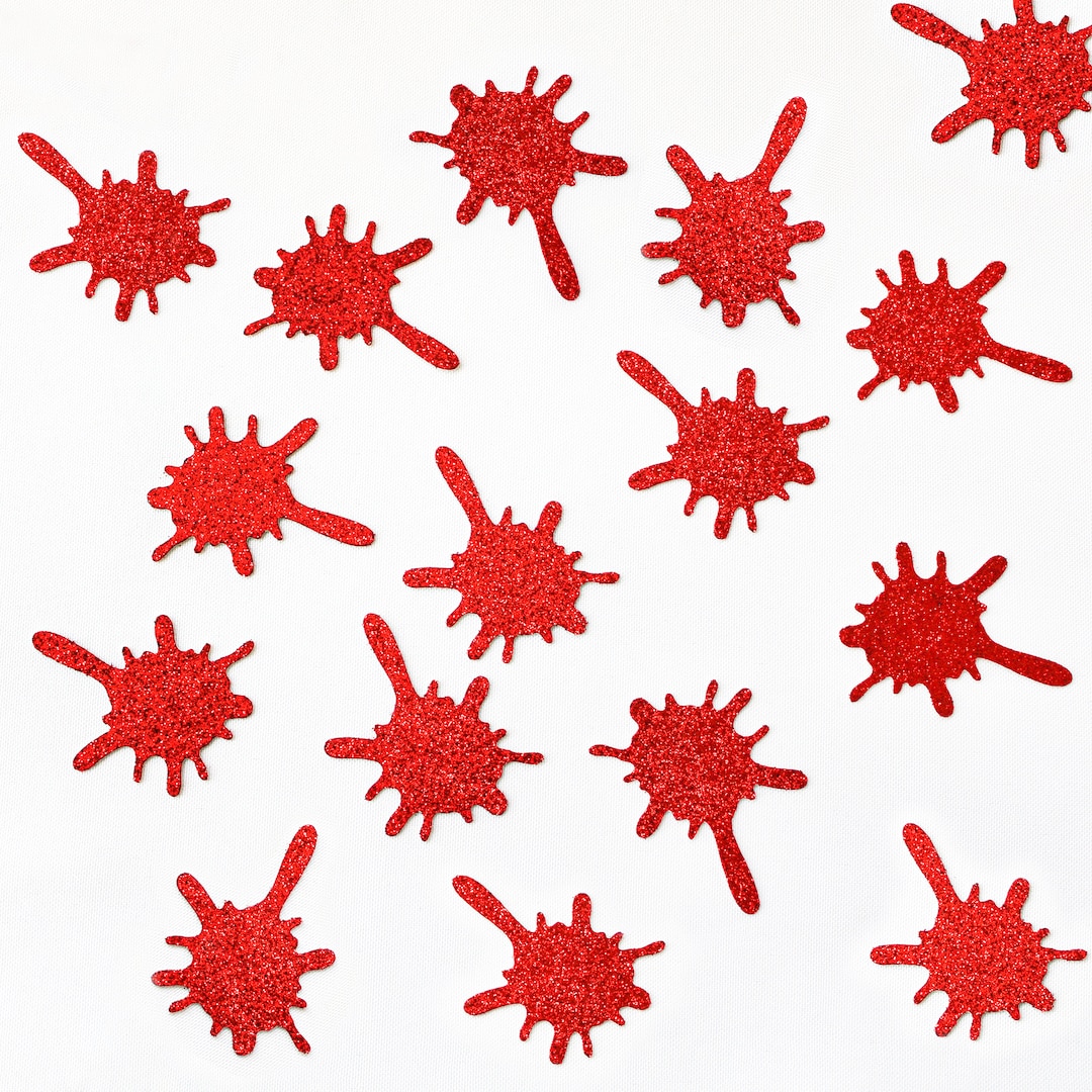 Blood Splatter Confetti/bloody Birthday Confetti/halloween Confetti ...