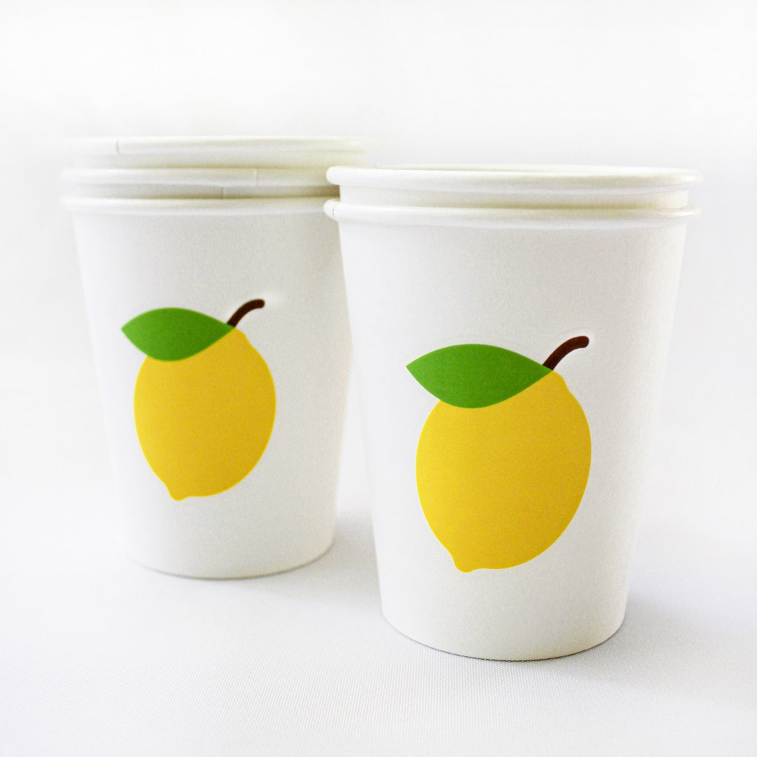 Lemon Cups/lemon Birthday Party Cups/lemon Bridal Shower/lemon Baby ...