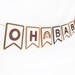 Boho Rainbow Oh Baby Banner/boho OB BABY Banner/boho Rainbow Banner ...
