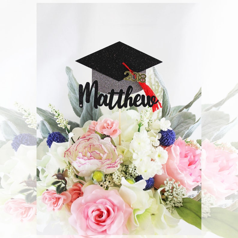 Customized NAME With Graduation Cap & Tassel Topper/graduation | Etsy