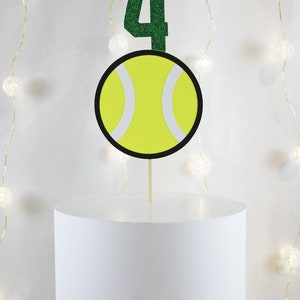 Tennis Cake Topper/tennis With Customized Age Cake Topper/tennis ...