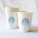 Boho Cups/boho Rainbow Cups/blue Boho Cups/blue Boho Birthday Party ...