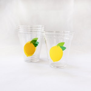 Lemon Cups/lemon Birthday Party Cups/lemon Bridal Shower/lemon Baby ...