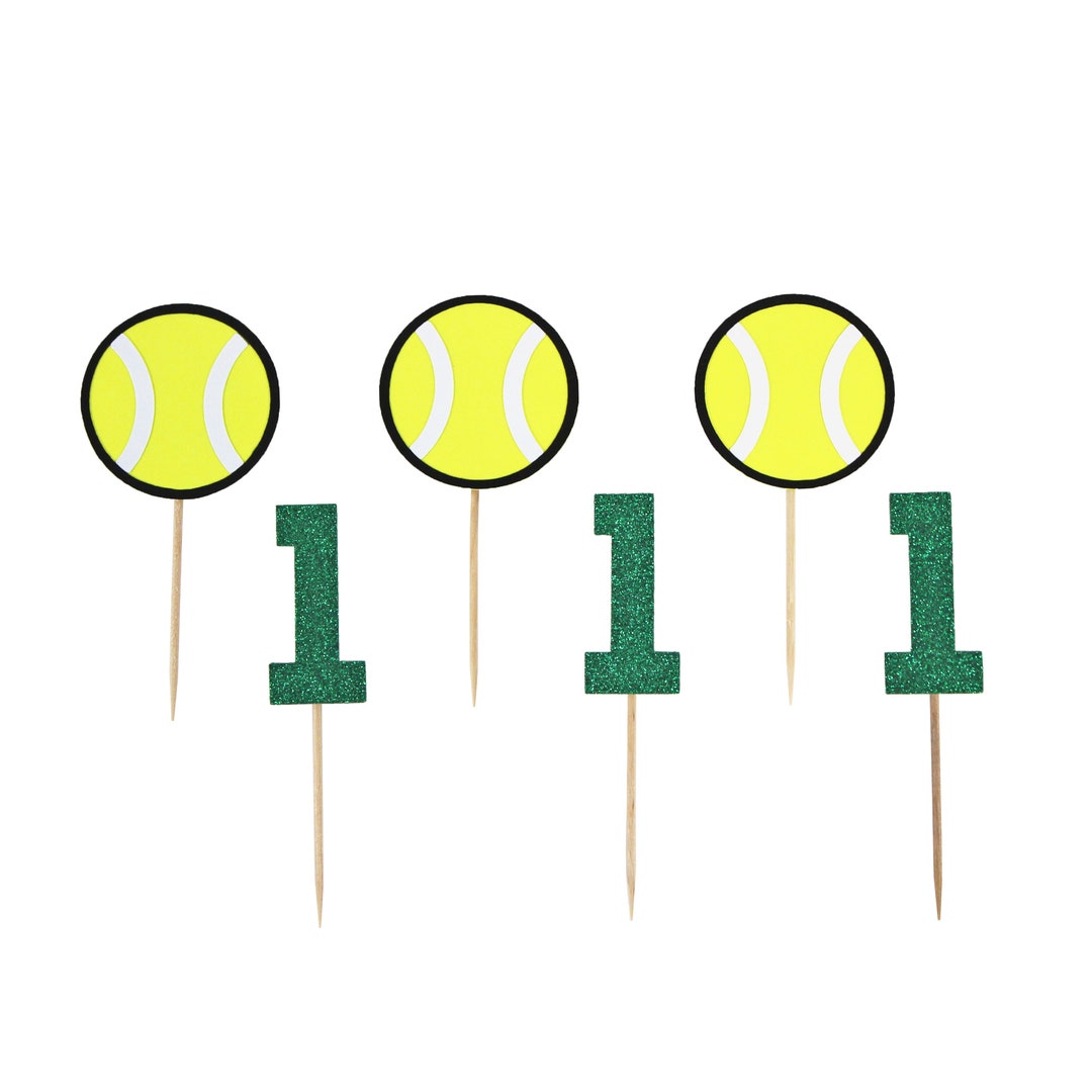 Tennis Cupcake Topper/tennis Topper/tennis Birthday/tennis Baby Shower ...