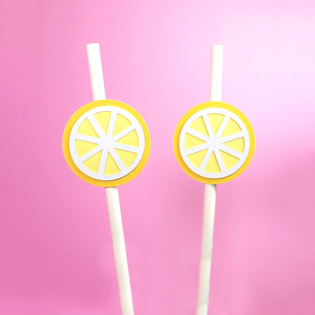 Lemon Straw/lemon Bridal Shower/lemon Bridal Shower Décor/lemon Baby ...