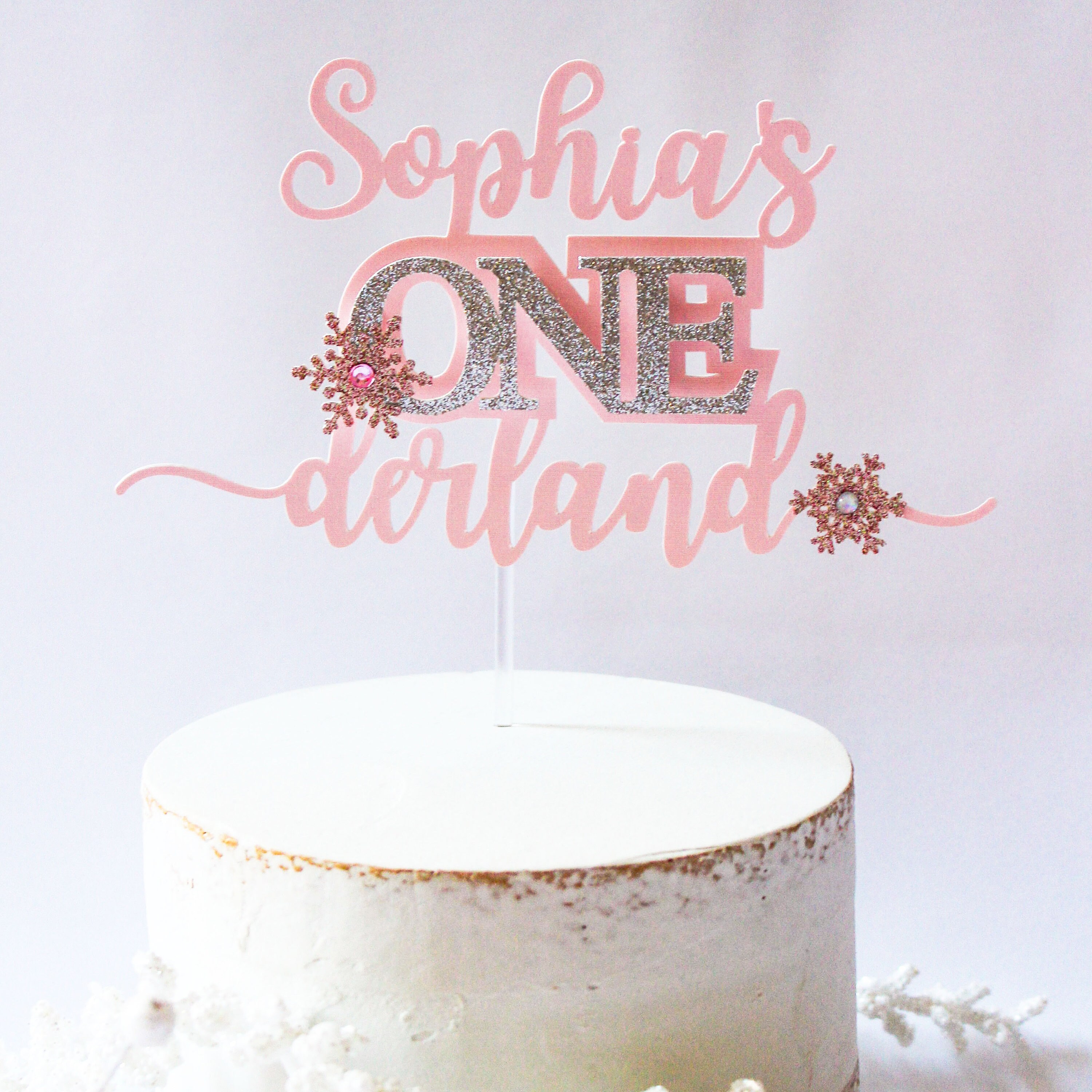 Winter Onederland Cake Topper/winter Wonderland Cake - Etsy