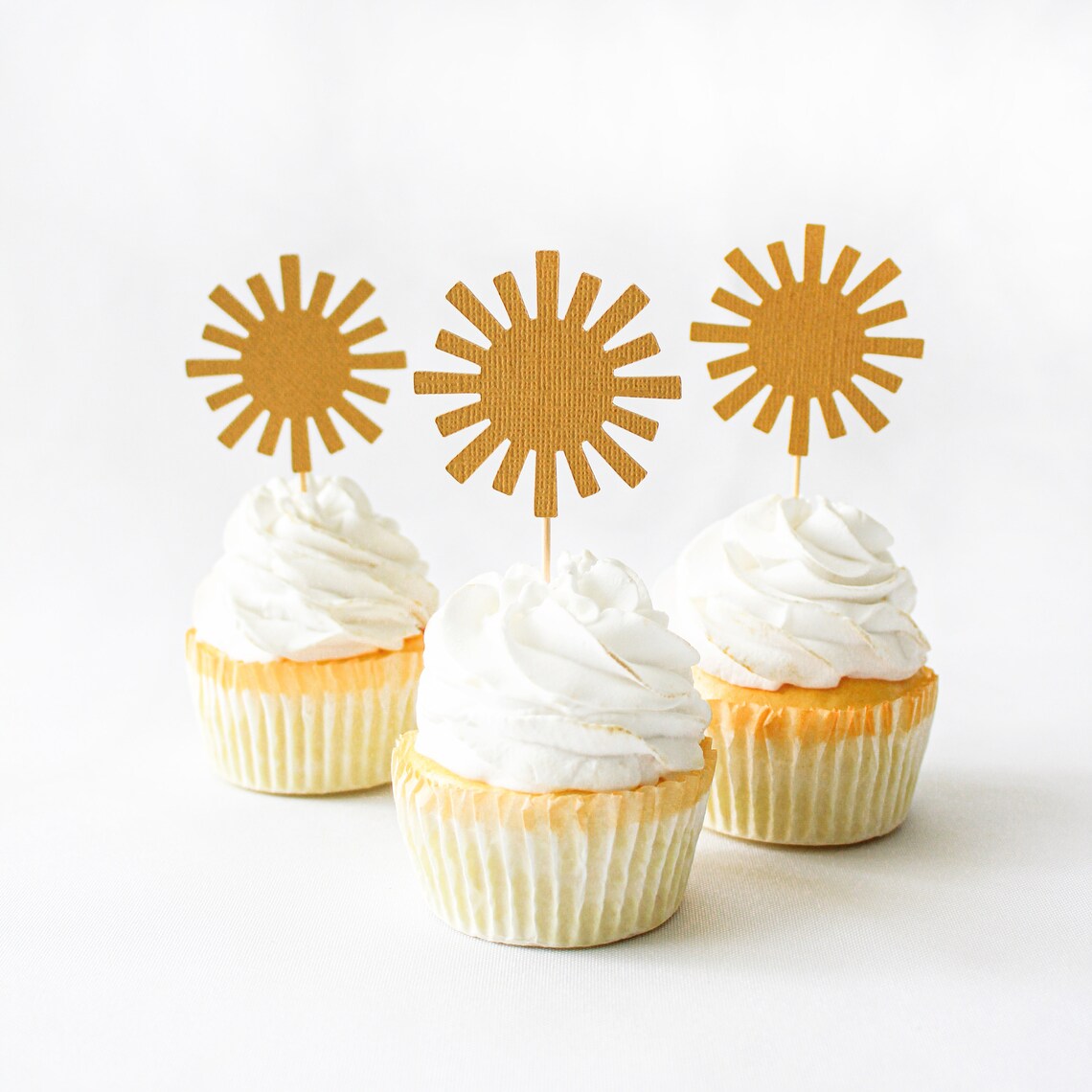 Boho Sun Cupcake Toppers/sun Cupcake Toppers/sunshine Cupcake Toppers ...