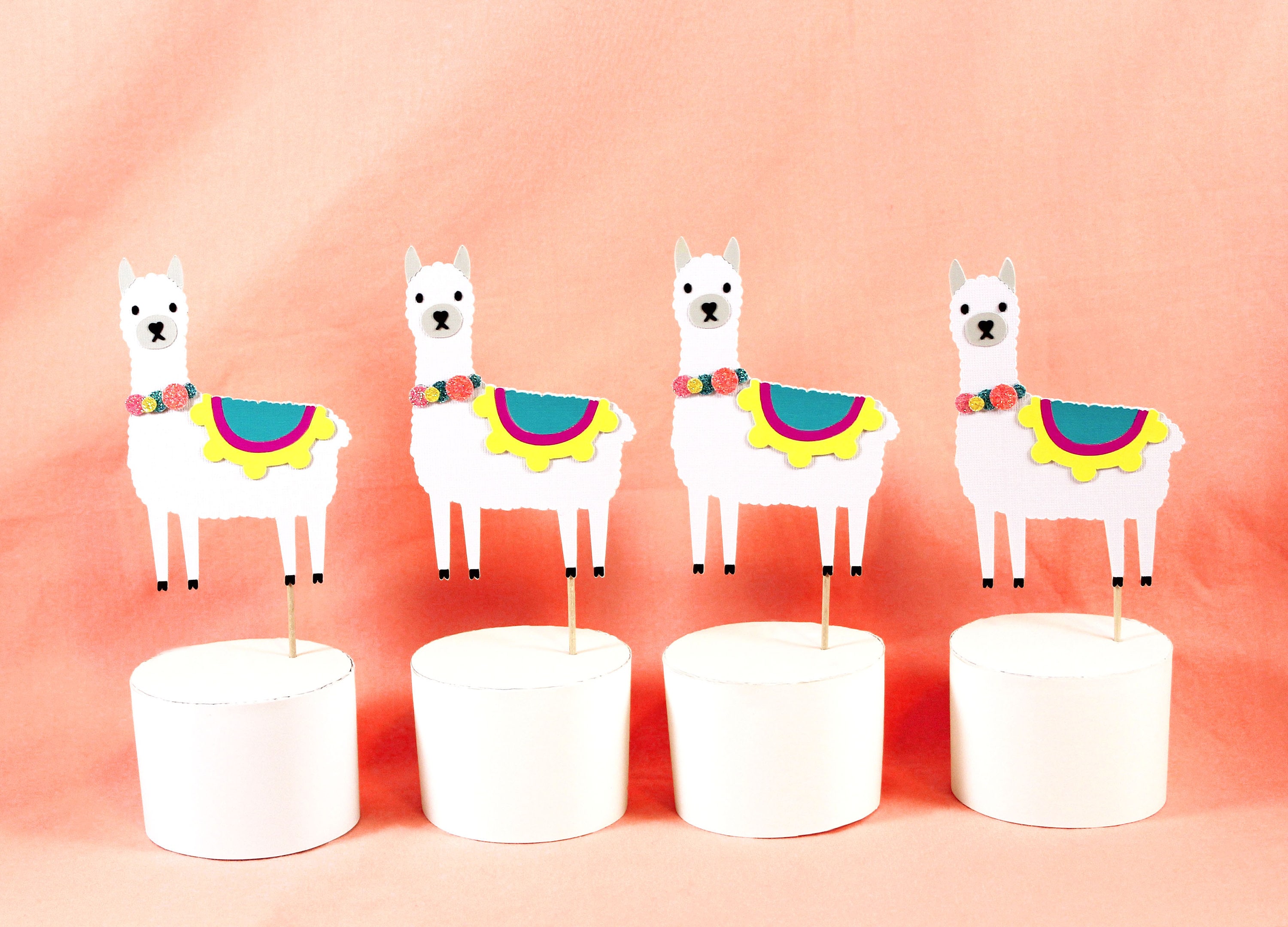 LLAMA Cupcake Topper/llama | Etsy