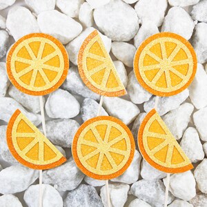 Orange Cupcake Toppers/orange Cupcake Topper/tutti Frutti Cupcake ...