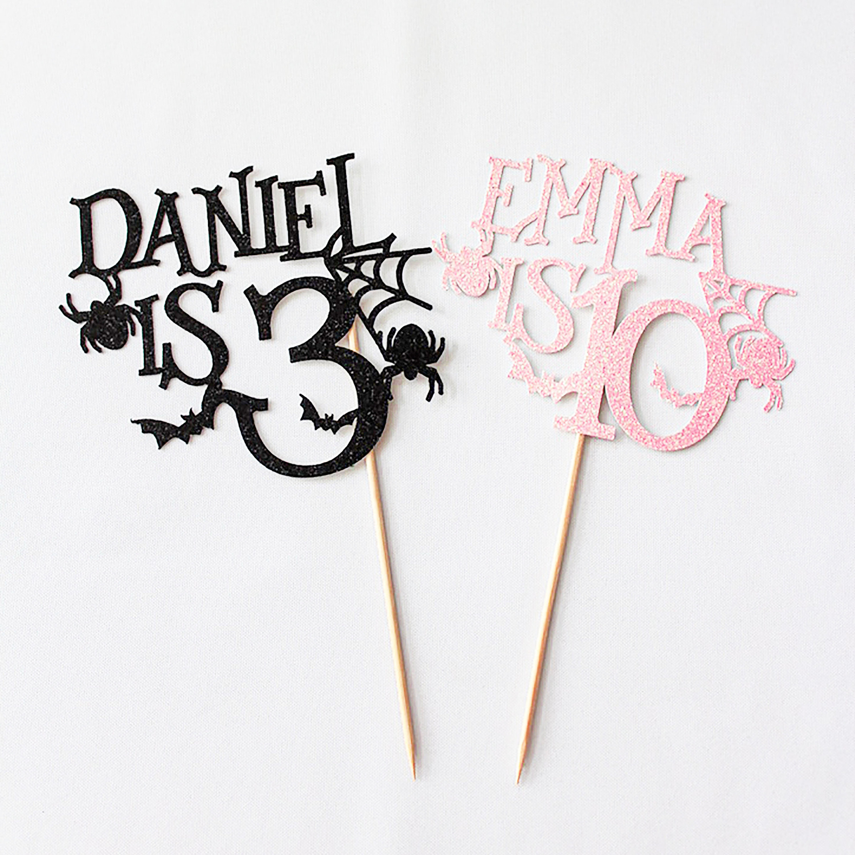 Halloween Happy Birthday Cake Topper/halloween Birthday Cake - Etsy