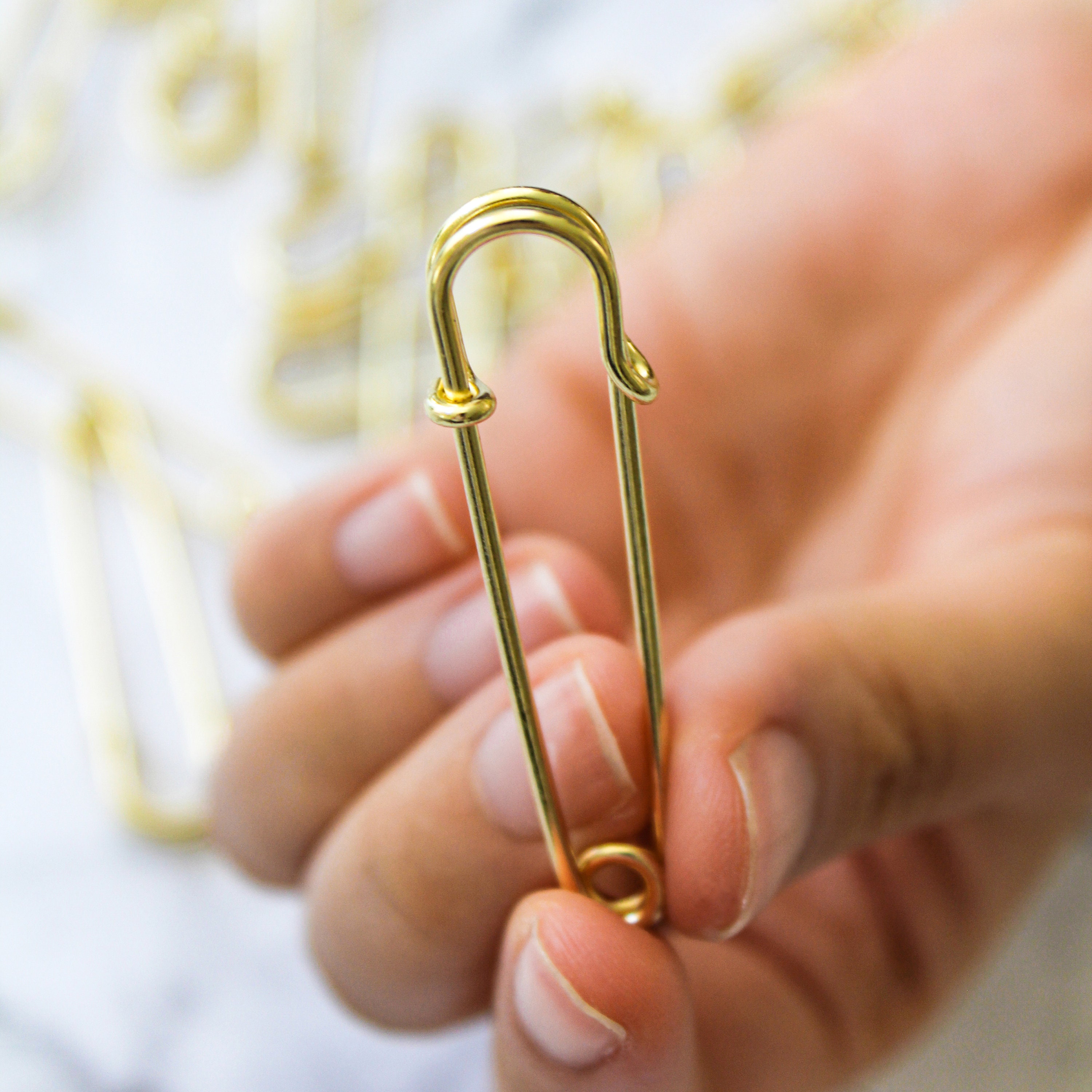 Jumbo Safety Pins/2” Gold Safety Pins/safety Pins/gold Jumbo Safety ...