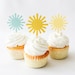 Boho Sun Cupcake Toppers/sun Cupcake Toppers/sunshine Cupcake Toppers ...