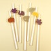 Autumn Straw/fall Straw/fall Party/leaves/turkey/pumpkin/first - Etsy
