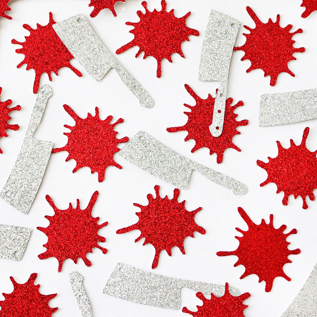 Horror Knife Confetti/horror Butcher Knife Confetti/butcher Knife Party ...