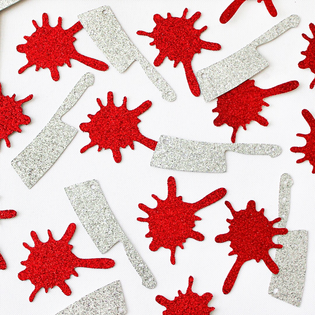 Horror Knife Confetti/horror Butcher Knife Confetti/butcher Knife Party ...