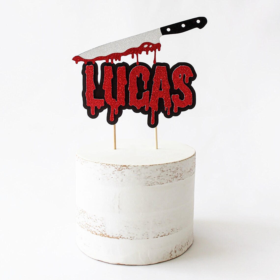 Horror Knife Cake Topper/horror Cake Topper/halloween Happy - Etsy