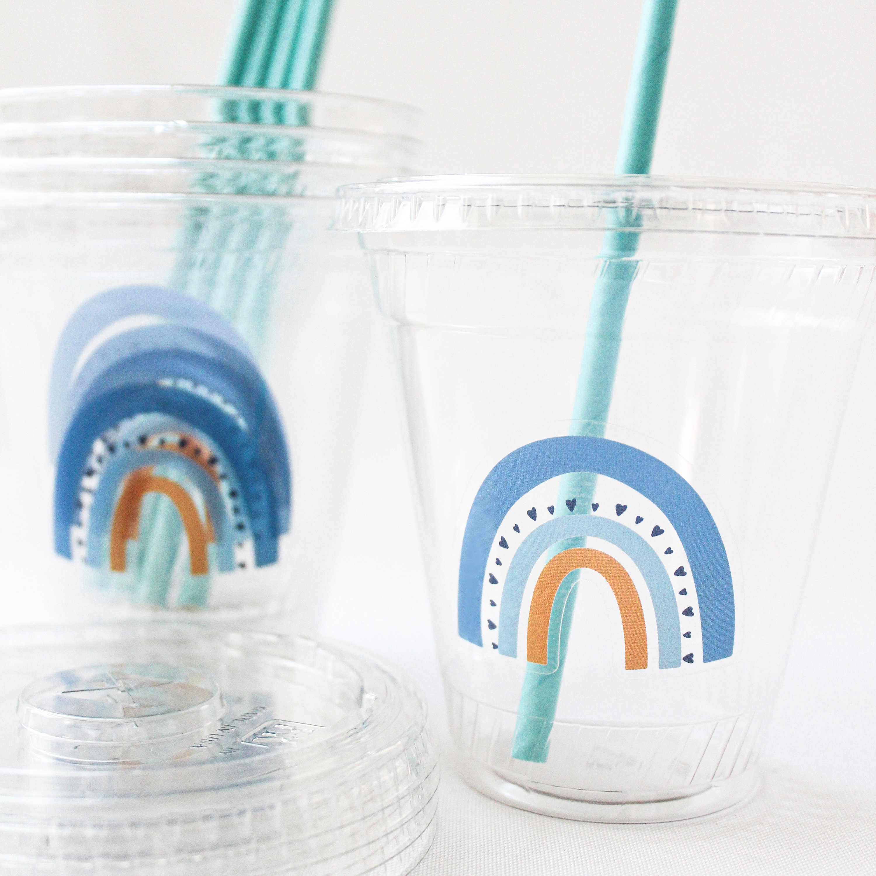Boho Cups/boho Rainbow Cups/blue Boho Cups/brown Boho - Etsy