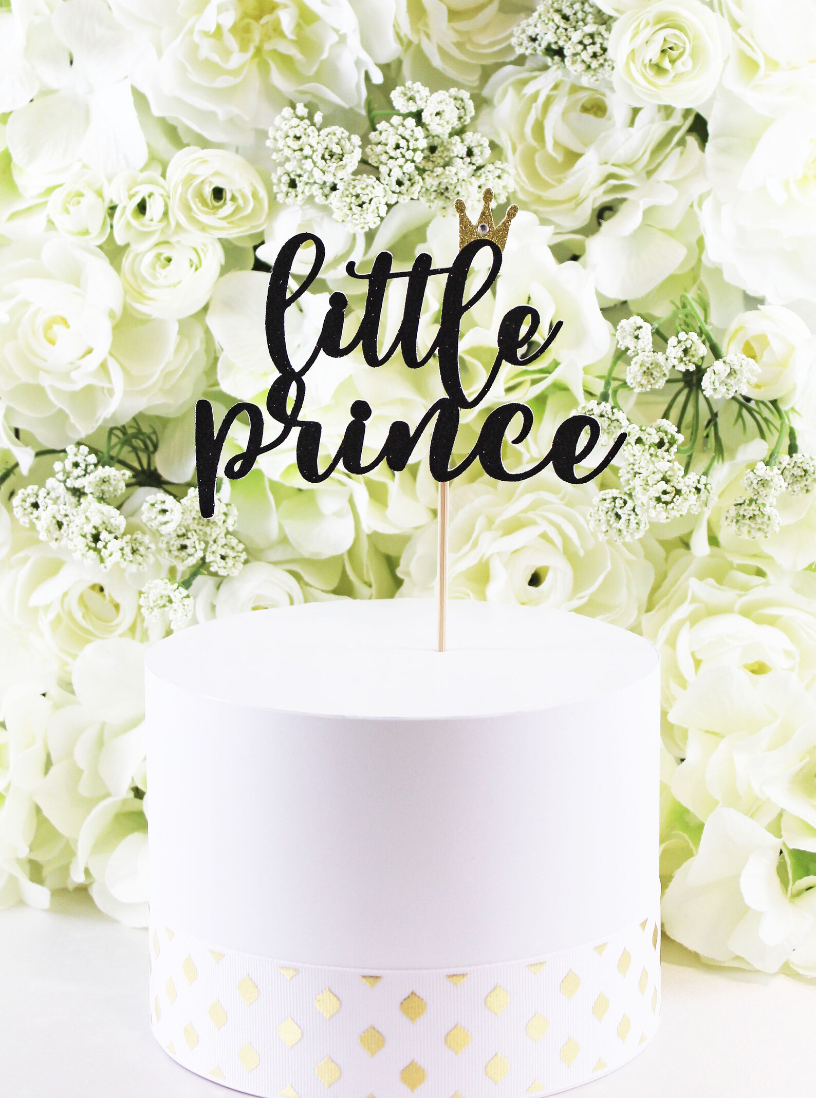 Little Prince Cake Topper/crown Cake Topper/prince Cake - Etsy