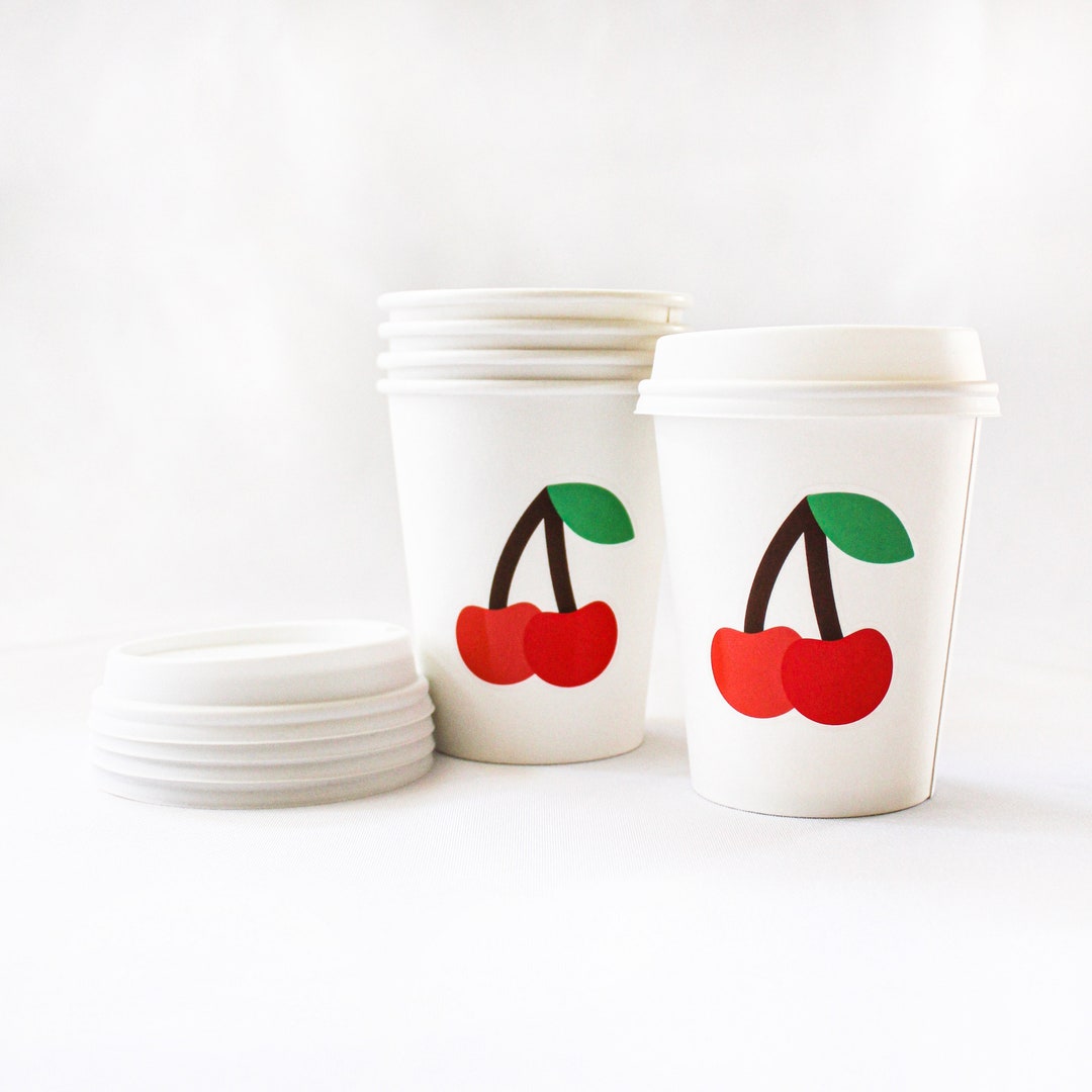 Cherry Cups/cherry Birthday Party Cups/fruit Birthday Party Cup/fruit ...