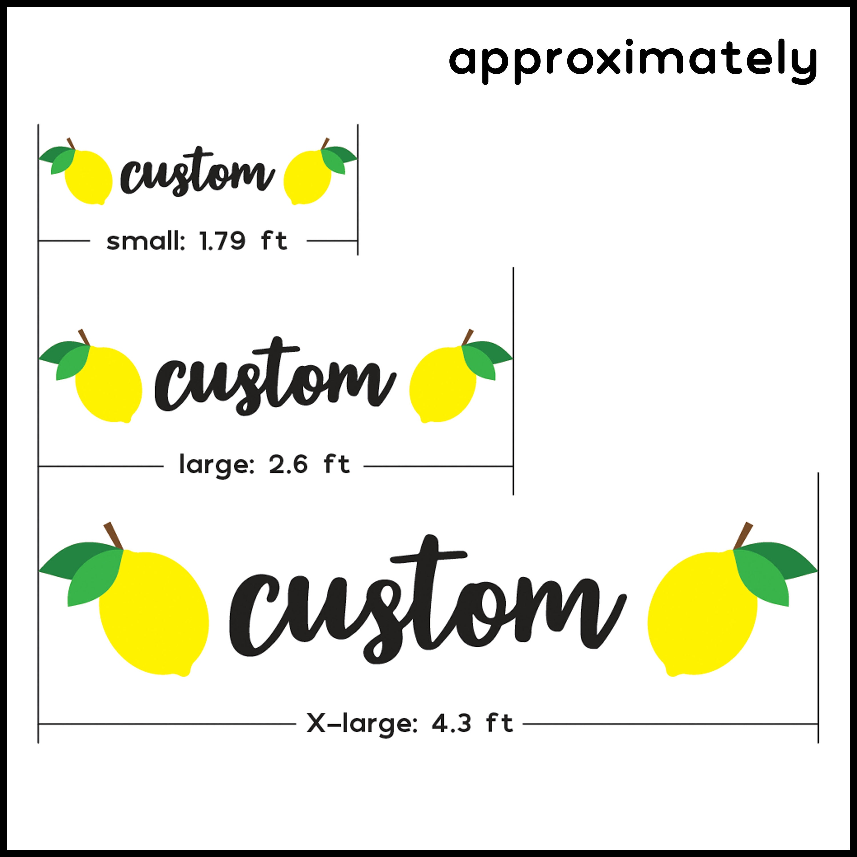 Custom Banner/lemon Banner/lemon Garland/lemon Birthday Banner/bridal ...