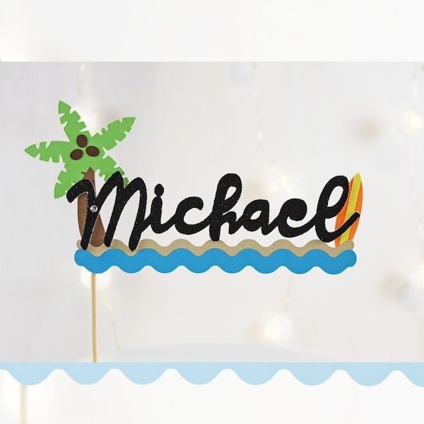 Hawaiian Cake Topper - Etsy