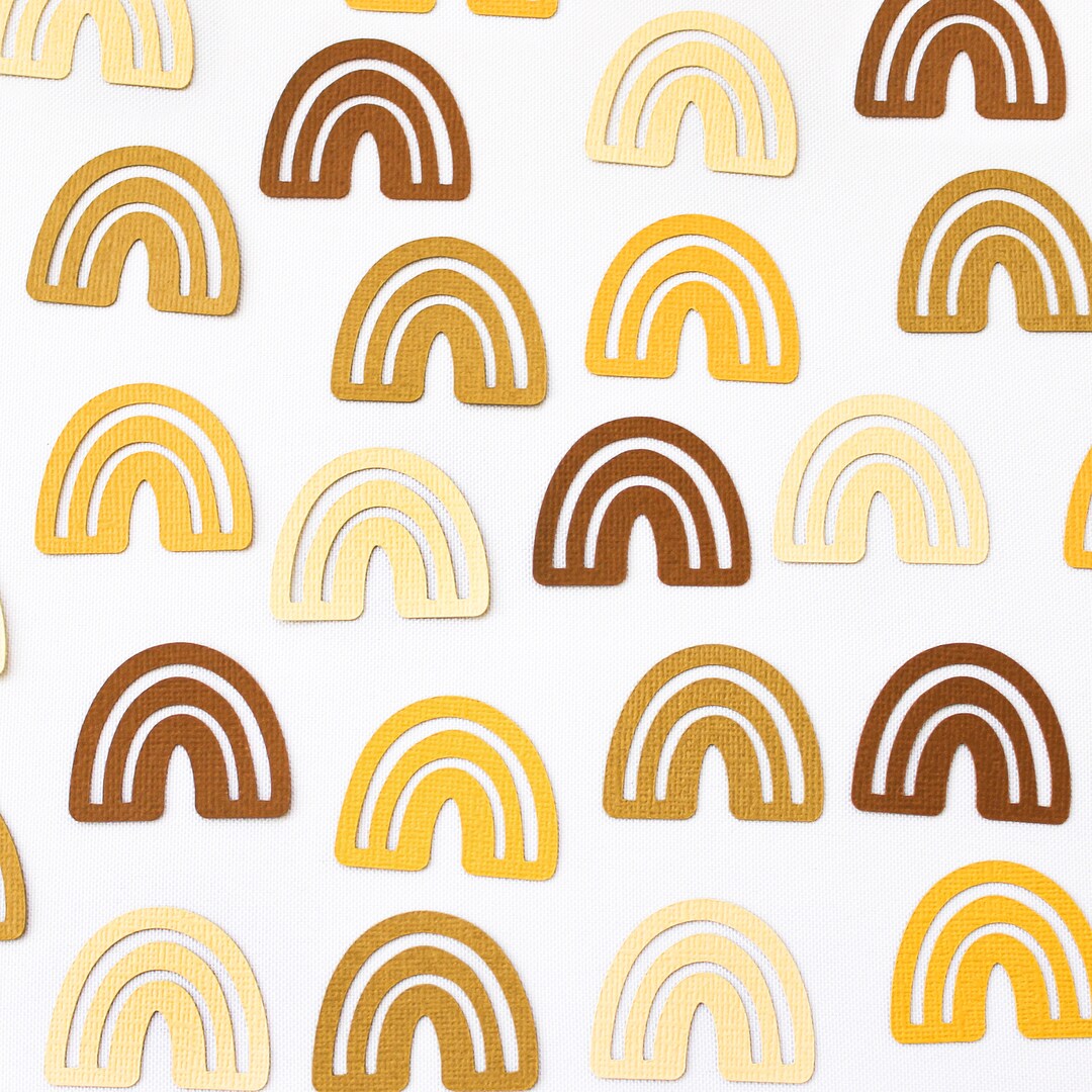 Boho Rainbow Confetti/brown Boho Rainbow Confetti/brown Boho Confetti ...