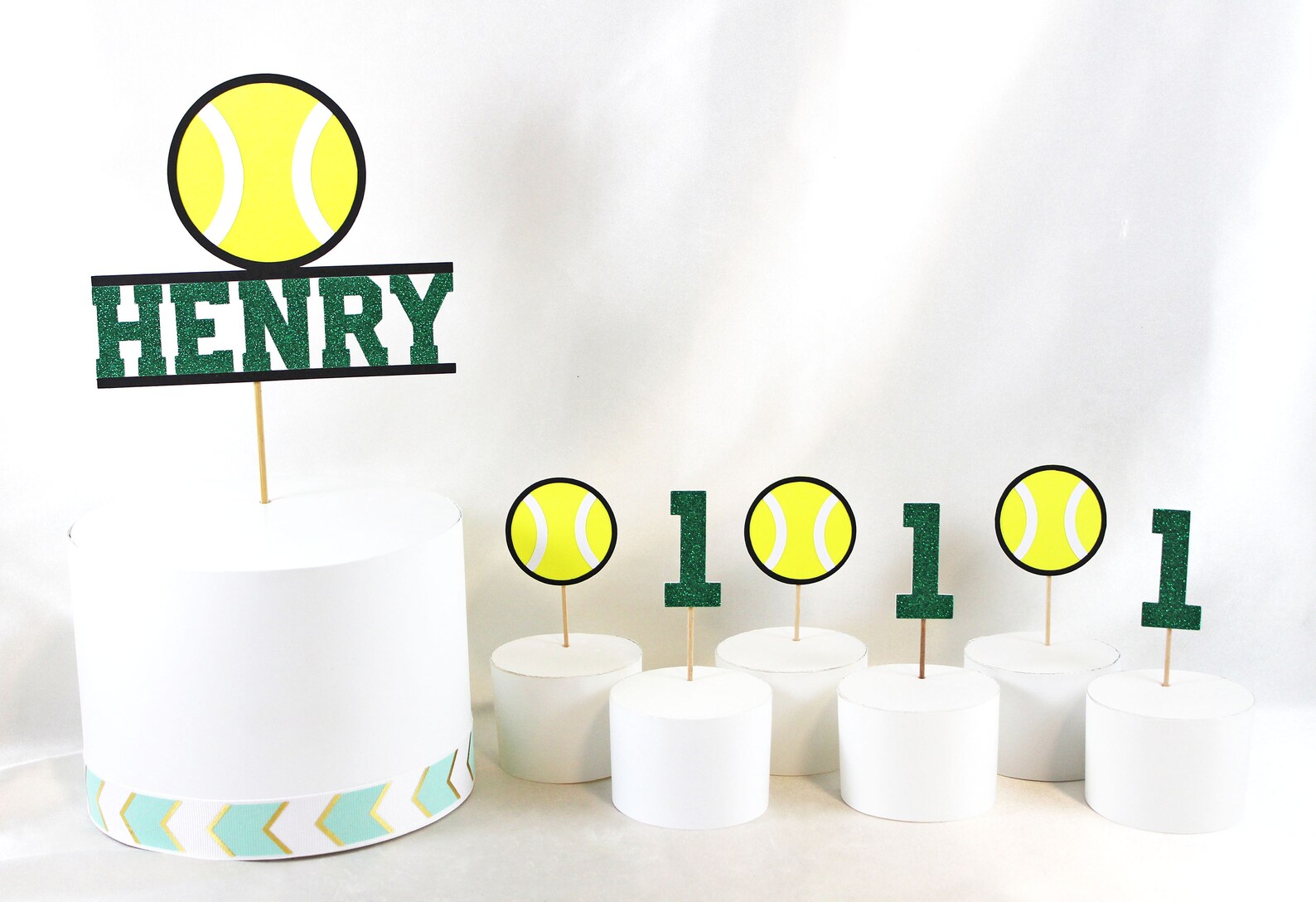 Tennis Cupcake Topper/tennis Topper/tennis Birthday/tennis Baby Shower ...