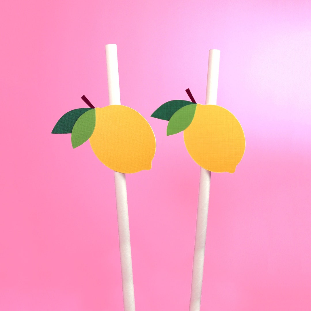 Lemon Straw/lemon Bridal Shower/lemon Bridal Shower Décor/lemon Baby ...