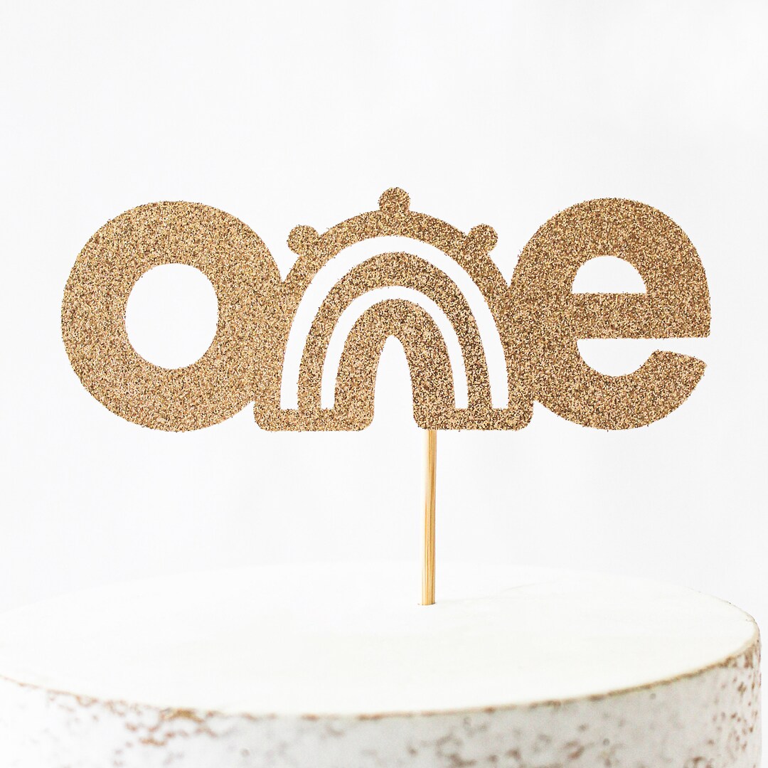 Boho Rainbow ONE Cake Topper/boho ONE Cake Topper/boho Rainbow Cake ...
