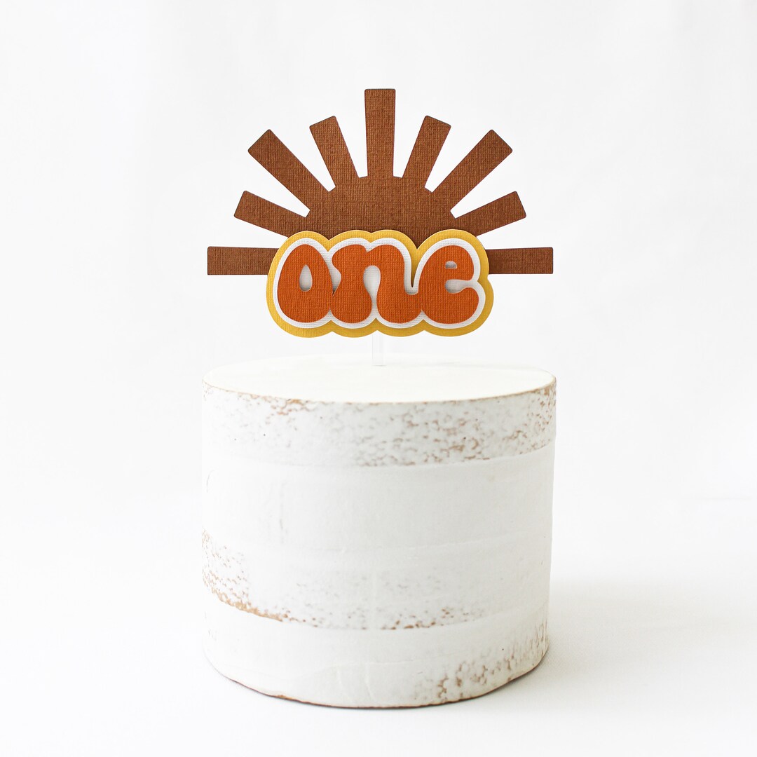 Boho Sun Cake Topper/sun Cake Topper/half Sun Cake Topper/one Cake ...
