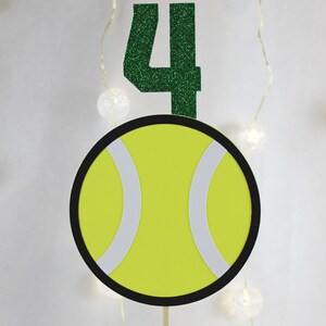 Tennis Cake Topper/tennis With Customized Age Cake Topper/tennis ...