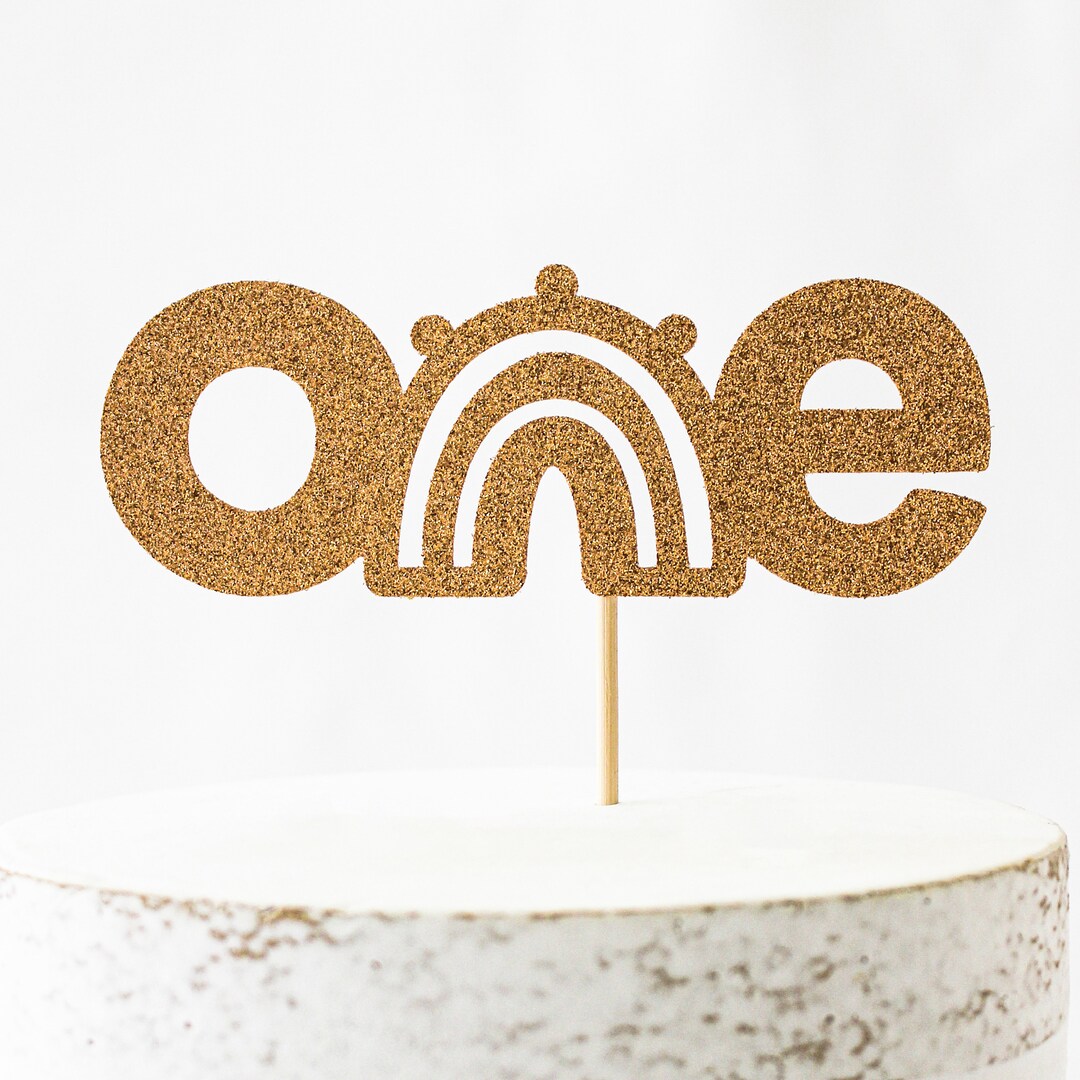 Boho Rainbow ONE Cake Topper/boho ONE Cake Topper/boho Rainbow Cake ...
