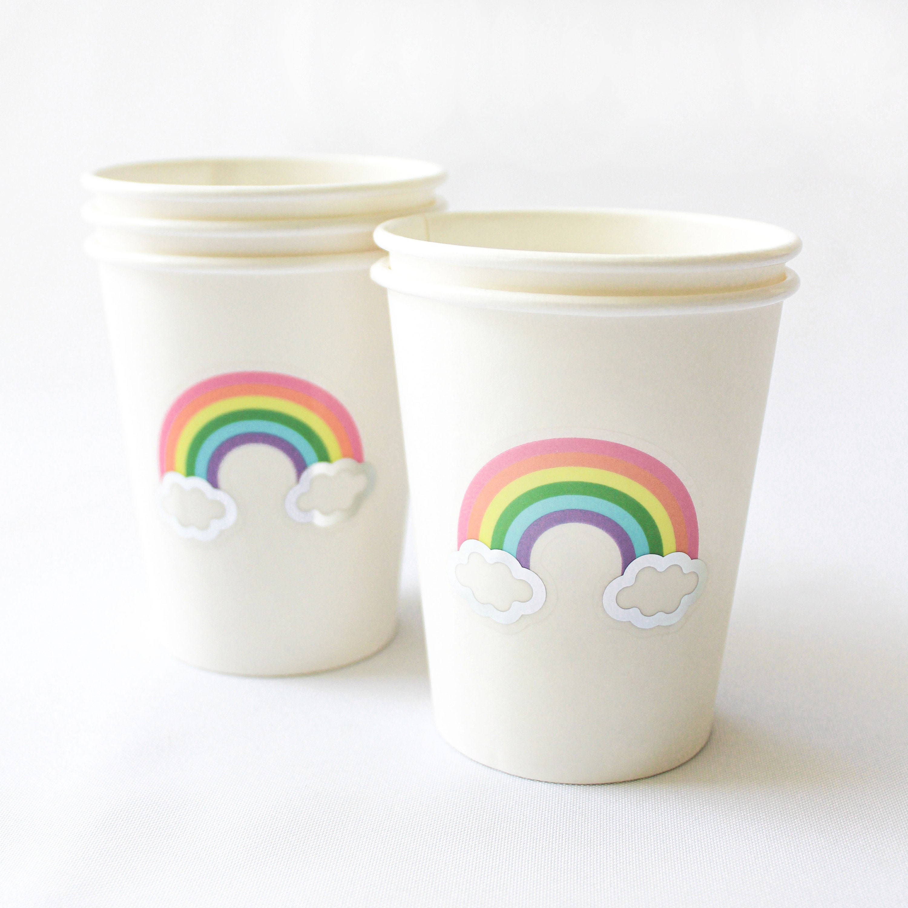 Pastel Rainbow Cups/pastel Rainbow Birthday/pastel Rainbow - Etsy