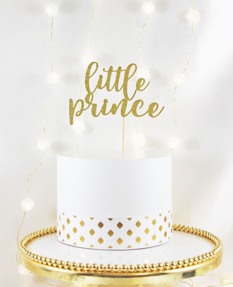 Little Prince Cake Topper/prince Cake Topper/first Birthday Cake Topper ...