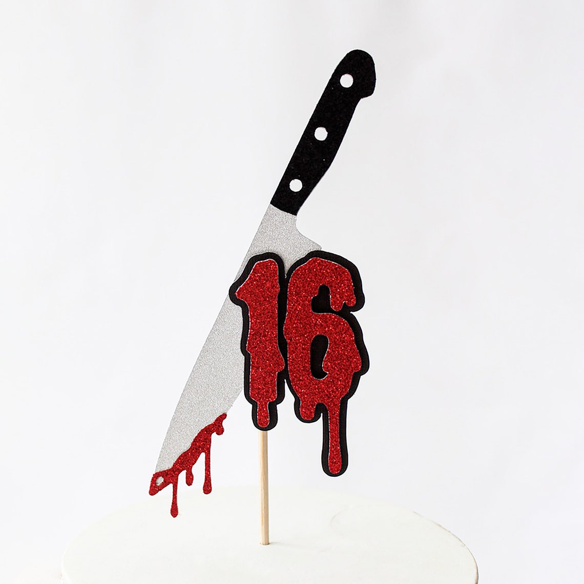 Horror Knife Cake Topper/horror Cake Topper/halloween Happy - Etsy