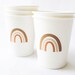 Boho Cups/boho Rainbow Cups/brown Boho Cups/brown Boho Birthday Party ...