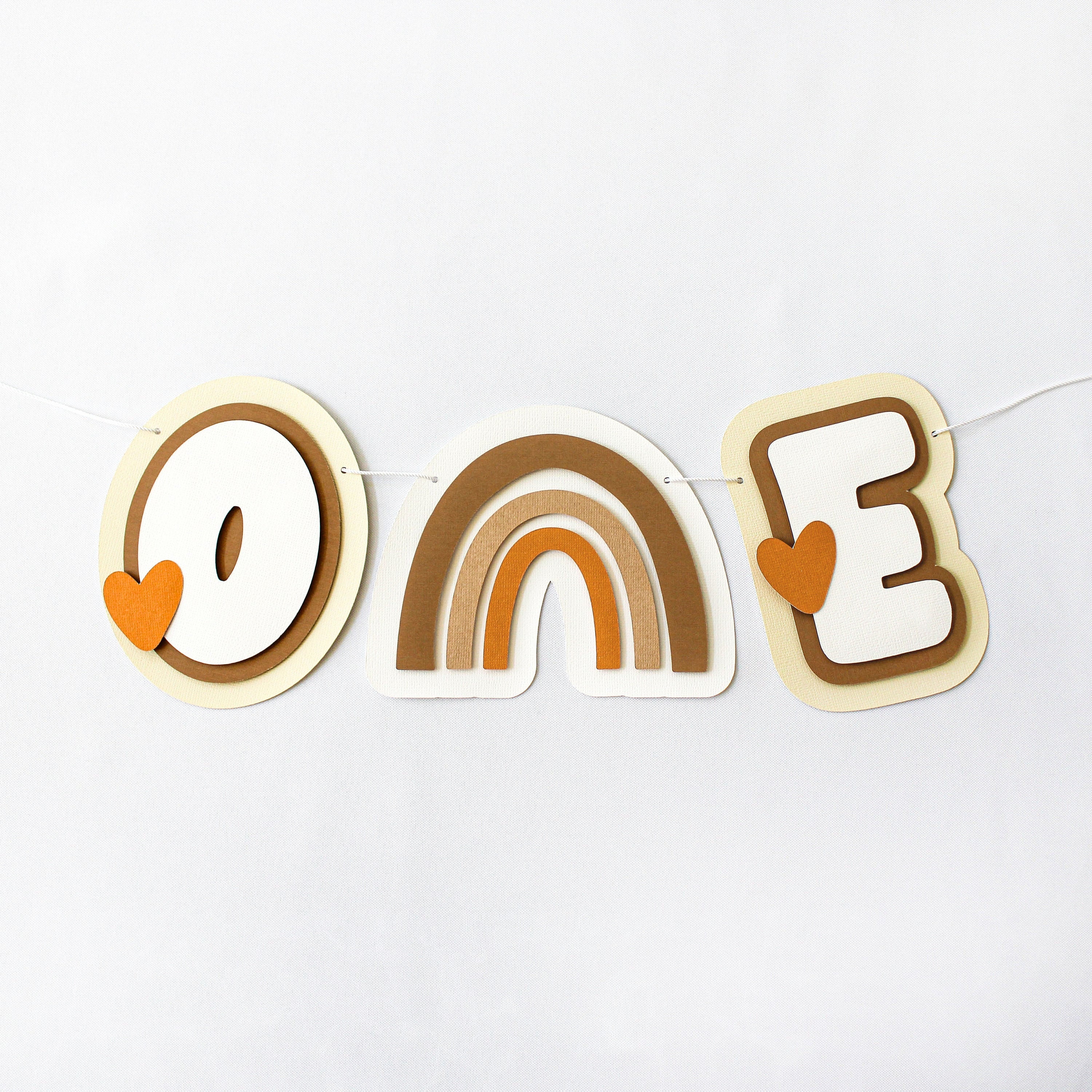 Boho Rainbow ONE Banner/boho ONE Banner/boho Rainbow - Etsy