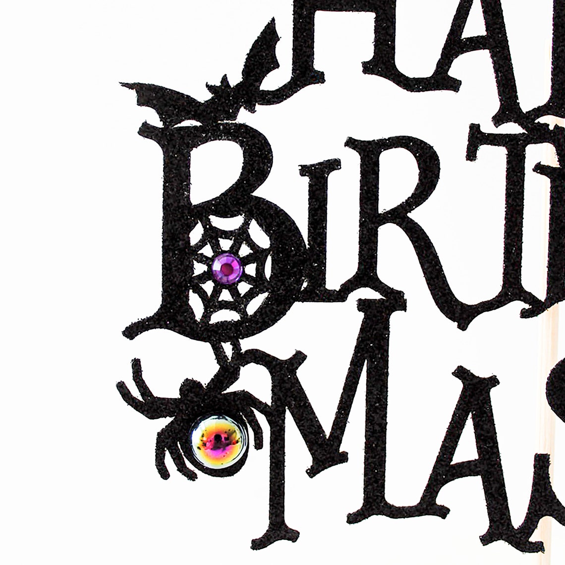 Halloween Happy Birthday Cake Topper/halloween - Etsy