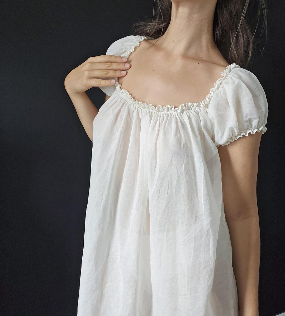 Regency Chemise Jane Austen Inspired Gown Bennett Dress Victorian ...