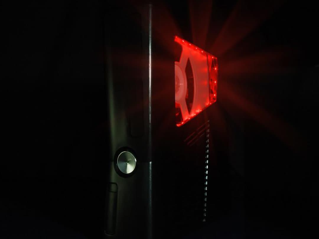 XCM Slim Case Black Knight With Red Ledfor Xbox 360 Slim - Etsy