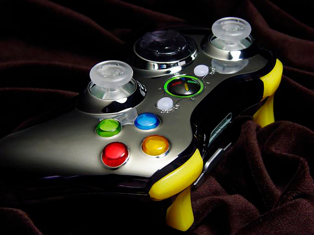 XCM Supreme Wireless Shell (chrome/yellow) for Xbox 360 Wireless ...