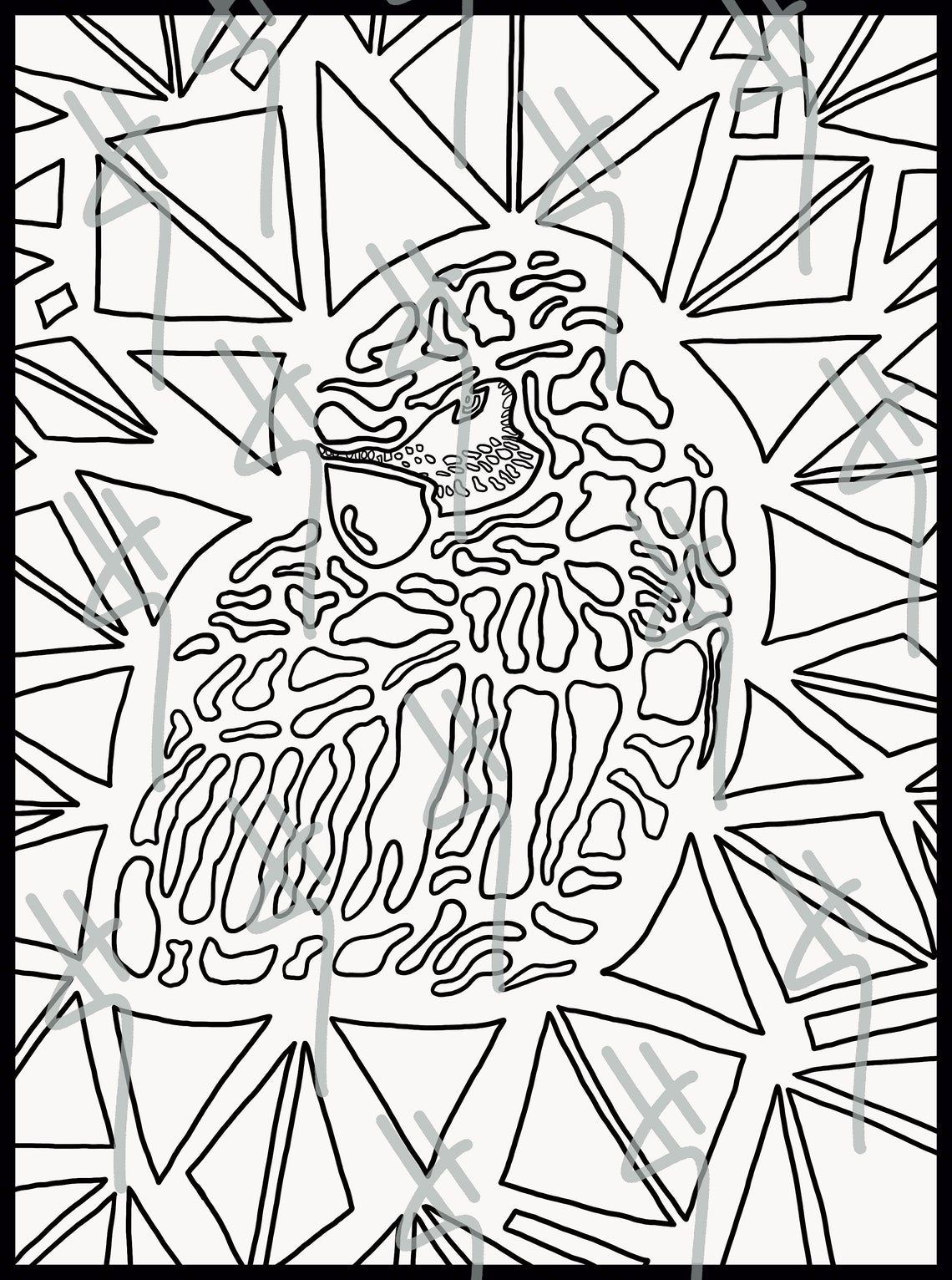 PRINTABLE, Downloadable Animal Coloring Pages (3) - Etsy